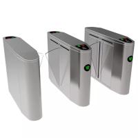 China 0.2 Second Flap Barrier Turnstile Pedestrian Bi Directional Entry And Exit for sale