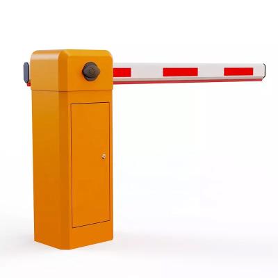 China 1S TO 6S 6M Length Straight Arm LED Light 220V 110V AC Motor Manual Release Traffic Light Barrier Gate for sale