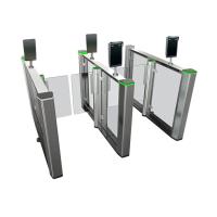 China BLDC Motor Speed Gate Turnstile Plexiglass Transparency Wide Clearance Passage for sale