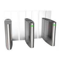 China Glass Optical Sliding Turnstile 4 Pair Infrared Sensors Anti Intrusion Anti Trailing for sale