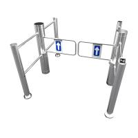 China Supermarket Swing Barrier Gate SUS 304 Stainless Steel Cylinder Tube for sale