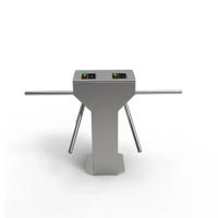 China Double Tripod Turnstile Gate Dual Lane Stainless Steel Mechanical Access Control for sale