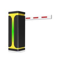 China Full Automatic Boom Barrier Gate 24V DC Servo Motor Fast Speed Black Yellow Color for sale