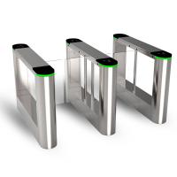China Access Control Security Swing Barrier Gate With Face Recognition Temperature Detection for sale