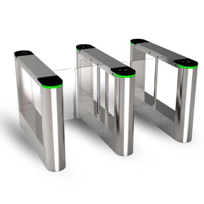 China Access Control Security Swing Barrier Gate With Face Recognition Temperature Detection for sale