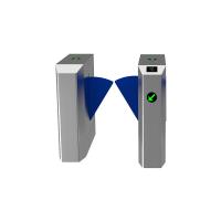 China Pedestrian Access Entry Flap Barrier Gate Multiple Mode Control Single / Double Passage for sale