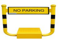 China Yellow Cold Rolling Steel Car Parking Lock with Rechargeable Battery and Burglar-proof Design for sale