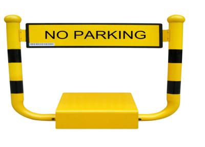 China Yellow Cold Rolling Steel Car Parking Lock with Rechargeable Battery and Burglar-proof Design for sale