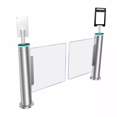 China SS304 Swing Barrier Gate with Face Recognition and DC Brushless Motor for Secure Access Control for sale