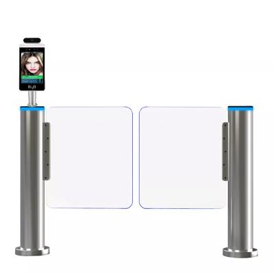 China Cylindrical Swing Barrier Turnstile Acrylic Barrier DC Brushless Servo Motor for sale