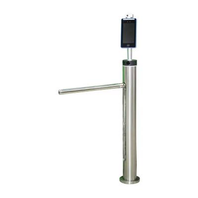 China Cylinder Revolving Drop Arm Turnstile High Speed Access Control for sale