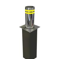 China SS304 Semi Automatic Rising Bollard with Gas Spring Actuator and 600mm Stroke for Secure Access Control for sale