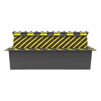 China Heavy Duty Hydraulic Road Blocker 3 Phase 380V High Security LED Warning Light for sale