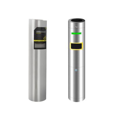 China 304 Stainless Steel Access Control Turnstile with DC12V Solenoid for Visitor Management System for sale
