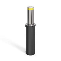 China 600mm Lifting Height Hydraulic Rising Bollard Multi Color Reflective Stripe OEM Logo Printed for sale