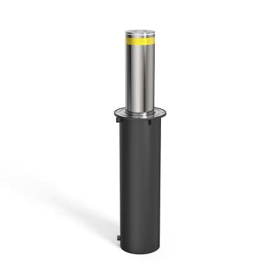 China 600mm Lifting Height Hydraulic Rising Bollard Multi Color Reflective Stripe OEM Logo Printed for sale