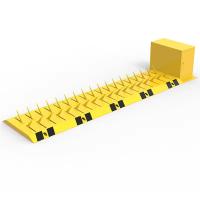 China Heavy Duty Structure Galvanized Steel And Yellow-Black Painted Surface Mount Electromechanical Tyre Killer for sale