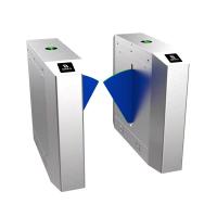 China Face Recognition Access Control System Retractable Wing Flap Harga Barrier Gate for sale