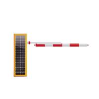 China Embedded Solar Panel Parking Lot Barrier Gates New Energy Rechargeable Battery Non-Spring Mechanism for sale