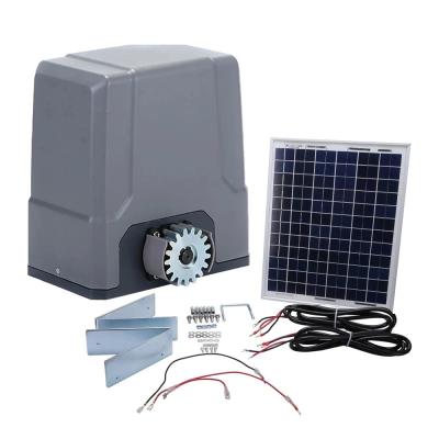 China SL800DC Sliding Gate Opener 24V DC Motor Solar Panel Charged Backup Battery Remote Control for sale