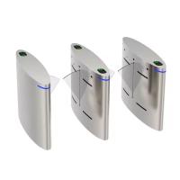 China Automatic Pedestrian Barrier Gate Oval Shape For Metro / Subway/ Underground Entrance for sale