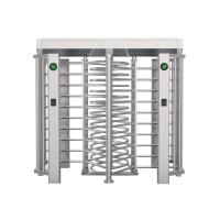 China Entrance And Exit Full Height Turnstile Gate High Security Guard Semi-Auto Dual Lane for sale