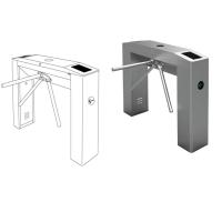 China Anti-Tailgating Waist Height Tripod Turnstile Barrier with 304 Stainless Steel Material for sale