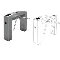 China 304 Stainless Steel Digital Tripod Turnstile Pedestrian Access Control System With Barcode Reader for sale