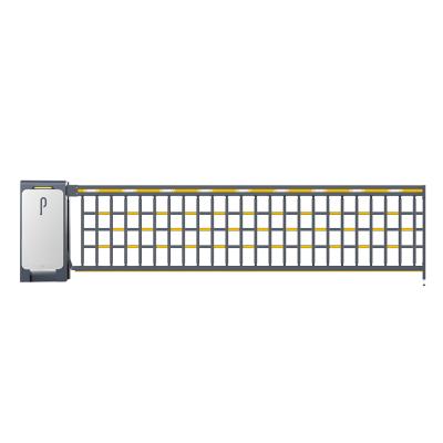 China DC 24V Brushless Motor ANPR Vehicle Access Parking System Heavy Duty Advertising Barrier Gate for sale
