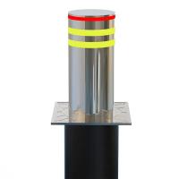 China Stainless Steel Electric Rising Pneumatic Bollard Outdoor And Crowd Control Usage for sale