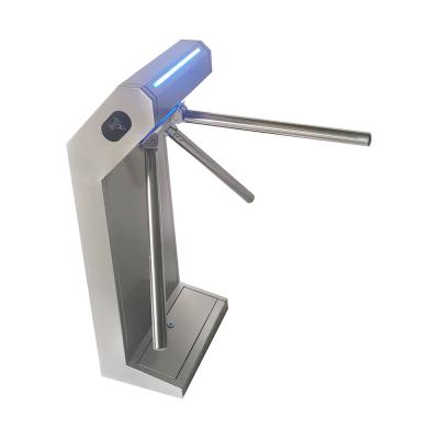 China Tripod Drop Arm Turnstile Semi Automatic Solenoid RFID Reader for sale