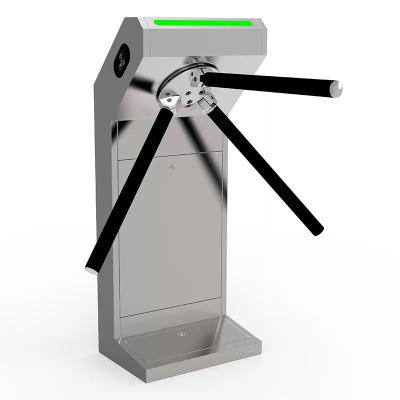 China Automatic Electronic 3 Arm Turnstile Access Control Tripod Turnstile Gate With Card Reader for sale