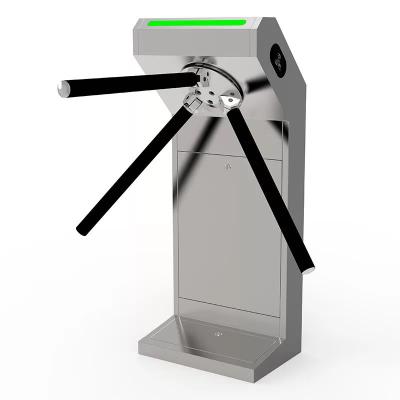 China Pedestrian Bi-Directional Tripod Turnstile Gate Weatherproof 1.5mm Thickness Frame for sale