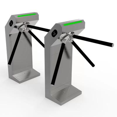 China Automatic Electronic 3 Arm Tripod Turnstile Gate With Card Reader and 0.2 Second Gate Opening Time for sale