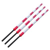 China Customization Carbon Fibre Tube Red and White Outer Foam Reflective Film Barrier Gate Round Arm for sale