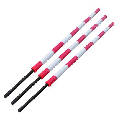 China Customization Carbon Fibre Tube Red and White Outer Foam Reflective Film Barrier Gate Round Arm for sale