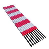 China Pure Carbon Fibre Multiple Color 3.5 Meter High Gloss Reflective Film Parking Gate Barrier Boom Pole for sale