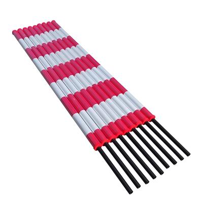 China Pure Carbon Fibre Multiple Color 3.5 Meter High Gloss Reflective Film Parking Gate Barrier Boom Pole for sale