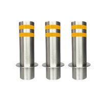 China Enhanced Protection Stainless Steel Bollard with Anti-corrosion Traffic Control Embedded Design for sale