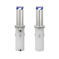 China SS304/316 Stainless Steel Hydraulic Electric Automatic Lifting Traffic Barrier Bollard with Falling Time 2s Polished or Brushed for sale
