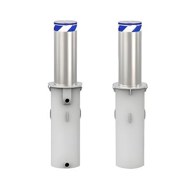 China SS304/316 Stainless Steel Hydraulic Electric Automatic Lifting Traffic Barrier Bollard with Falling Time 2s Polished or Brushed for sale