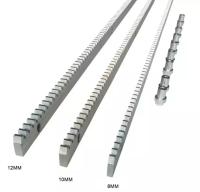 China Factory Direct M4 Straight Galvaznied Metal Steel Gear Rack For Automatic Sliding Gate Opener for sale