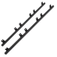 China ID Card Access 4 Lugs 6 Plugs Gear Rack Nylon Black Plastic for Automatic Sliding Gate Opener for sale