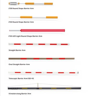 China Roadway Safety Straight Telescopic Fence Round Curved Folding Advertising LED Barrier Gate Boom Arm for sale