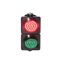 China High Brightness Mini Size AC85V-265V DC12V 24V LED PC Material Red and Green 100mm Traffic Light for sale