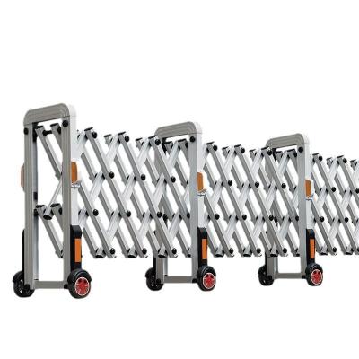 China Stainless Steel Manual Push-Pull Retractable Highway Blocking Aluminum Alloy Retractable Barrier Gate for Mall Use for sale