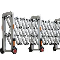 China Retractable Manual Standard Industrial Public Access Control Construction Safety Mall Expansion Road Barricade Fence for sale