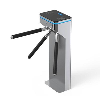 China Anti Tailgating Tripod Turnstile Gate with LED Acrylic Top Panel and High Throughput for Seamless System Integration for sale