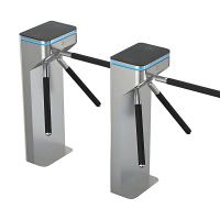 China Smooth-Passage Dynamic LED Light Tripod Turnstile Gate with Hydraulic Shock Absorber and 1 Year Warranty for sale
