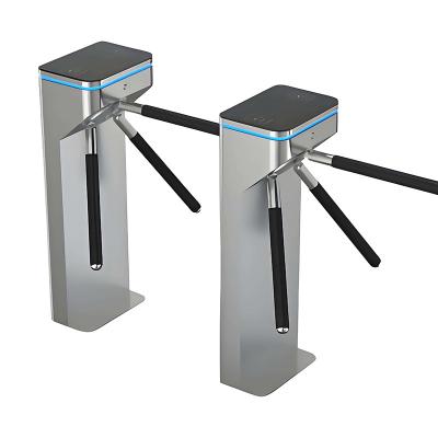 China Smooth-Passage Dynamic LED Light Tripod Turnstile Gate with Hydraulic Shock Absorber and 1 Year Warranty for sale